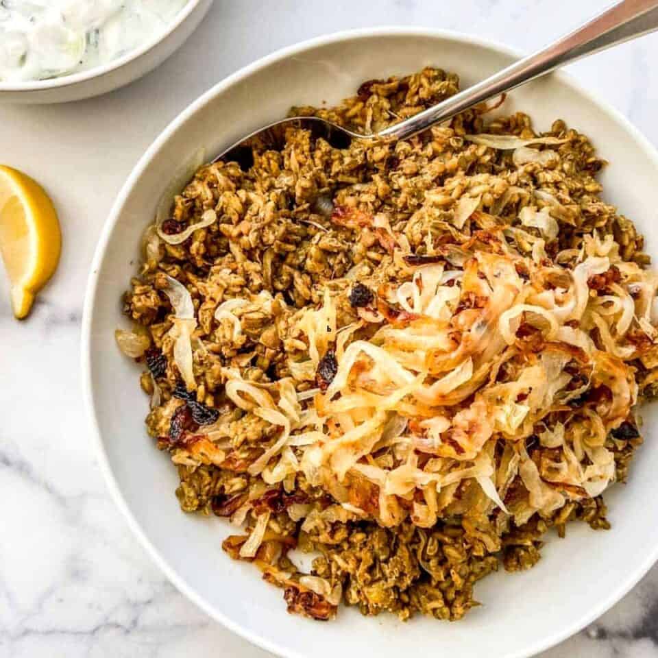 Mujaddara Recipe - This Healthy Table