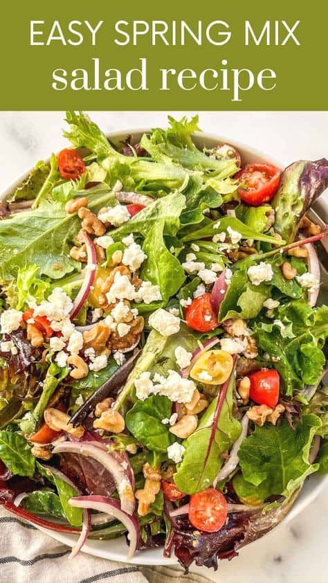 Spring Mix Salad - This Healthy Table