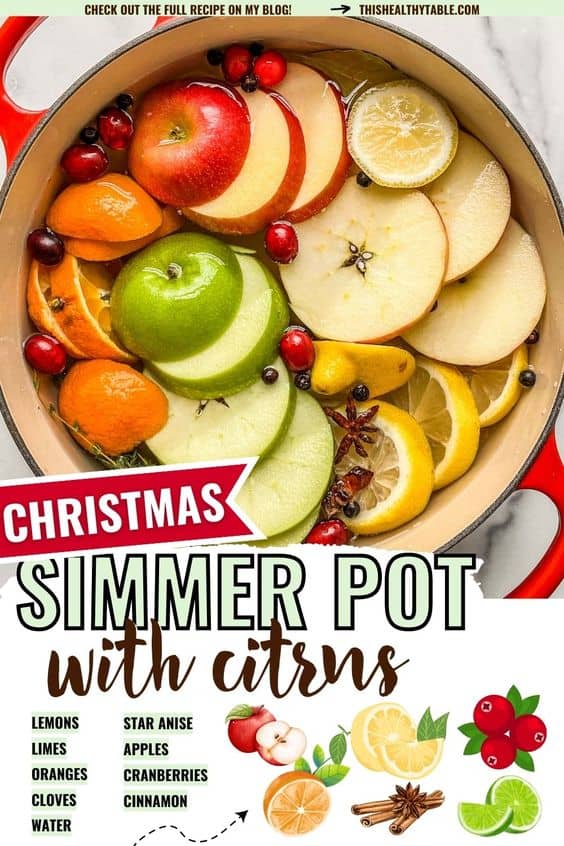 Christmas Simmer Pot Recipe - This Healthy Table