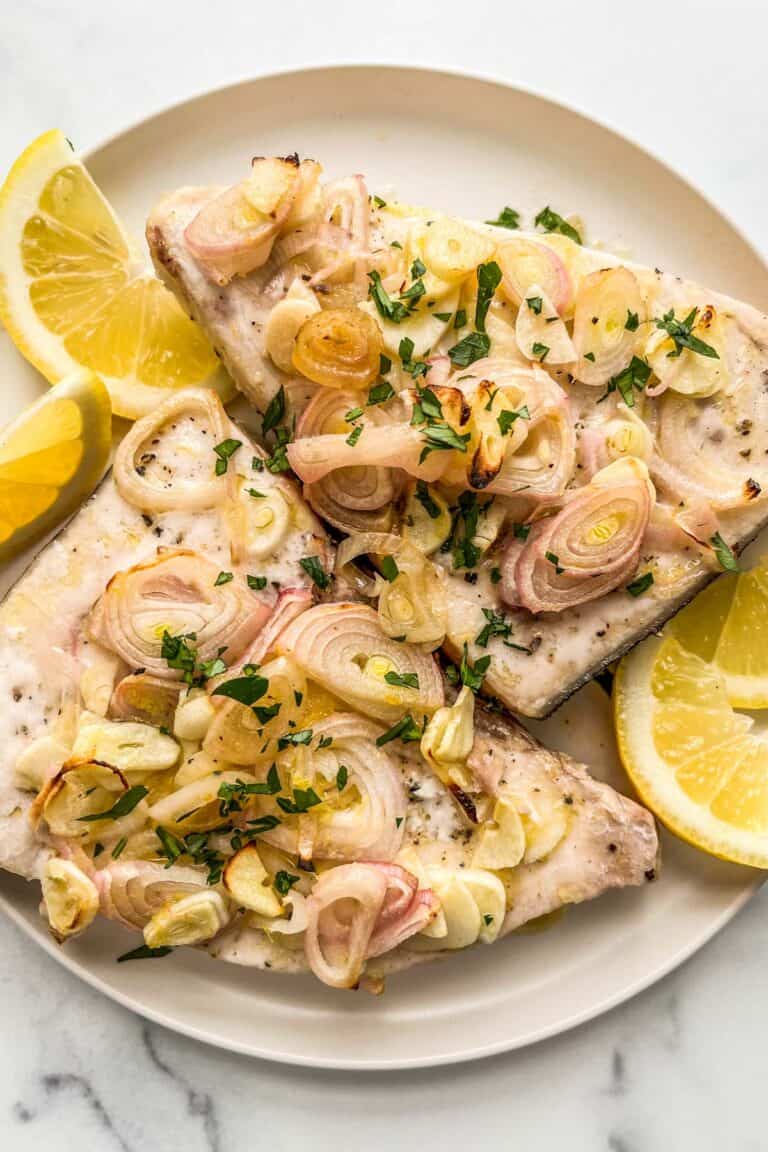 Lemon Baked Swordfish Recipe - This Healthy Table