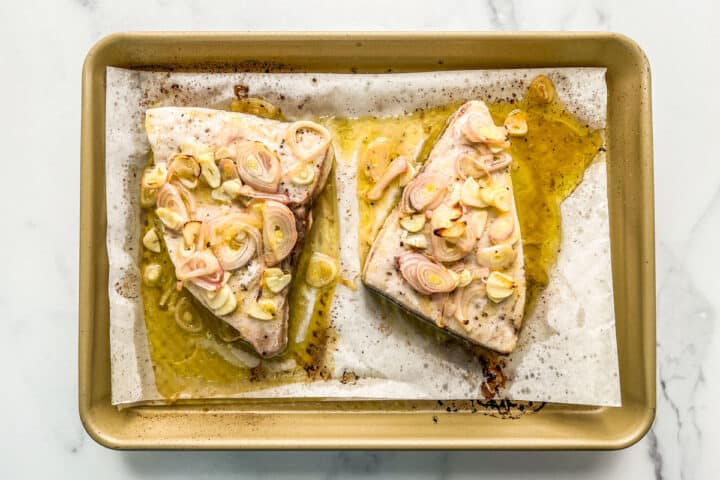 Lemon Baked Swordfish Recipe - This Healthy Table