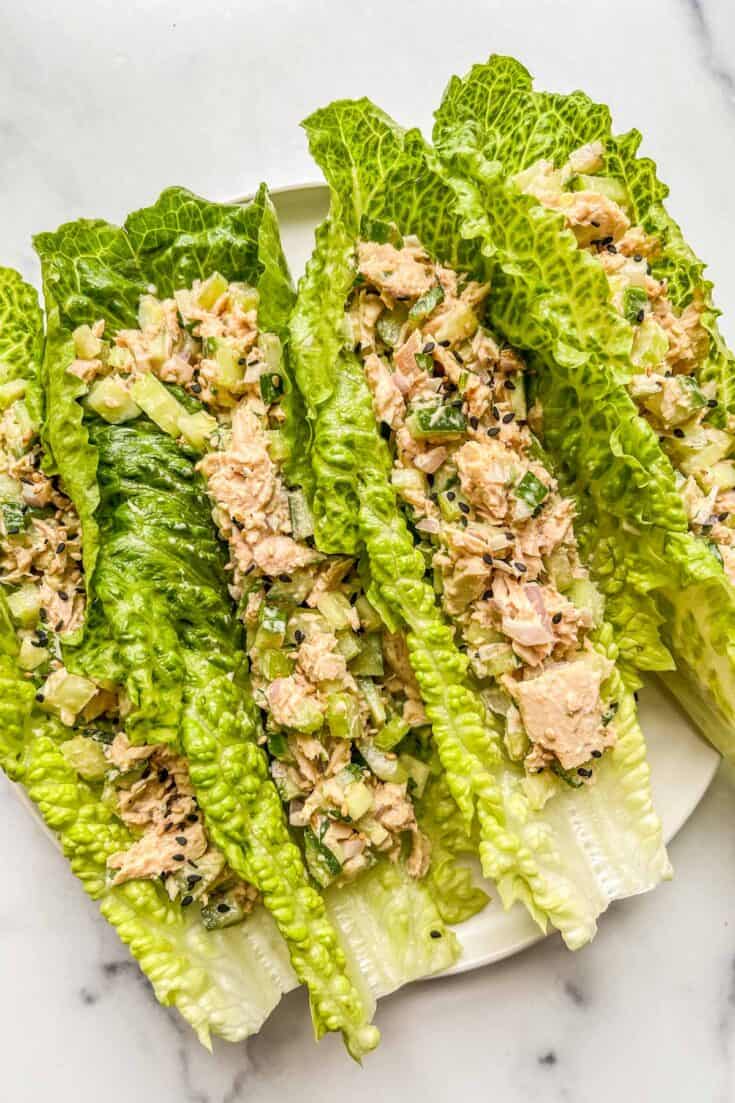 Tuna Salad Lettuce Wraps - This Healthy Table