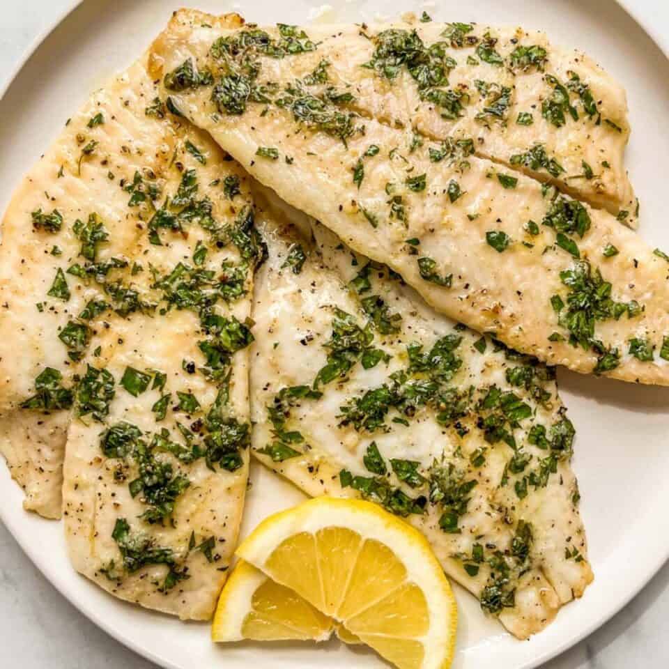Lemon Garlic Sole Recipe - This Healthy Table