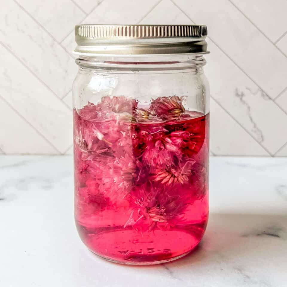 Chive Blossom Vinegar Recipe - This Healthy Table