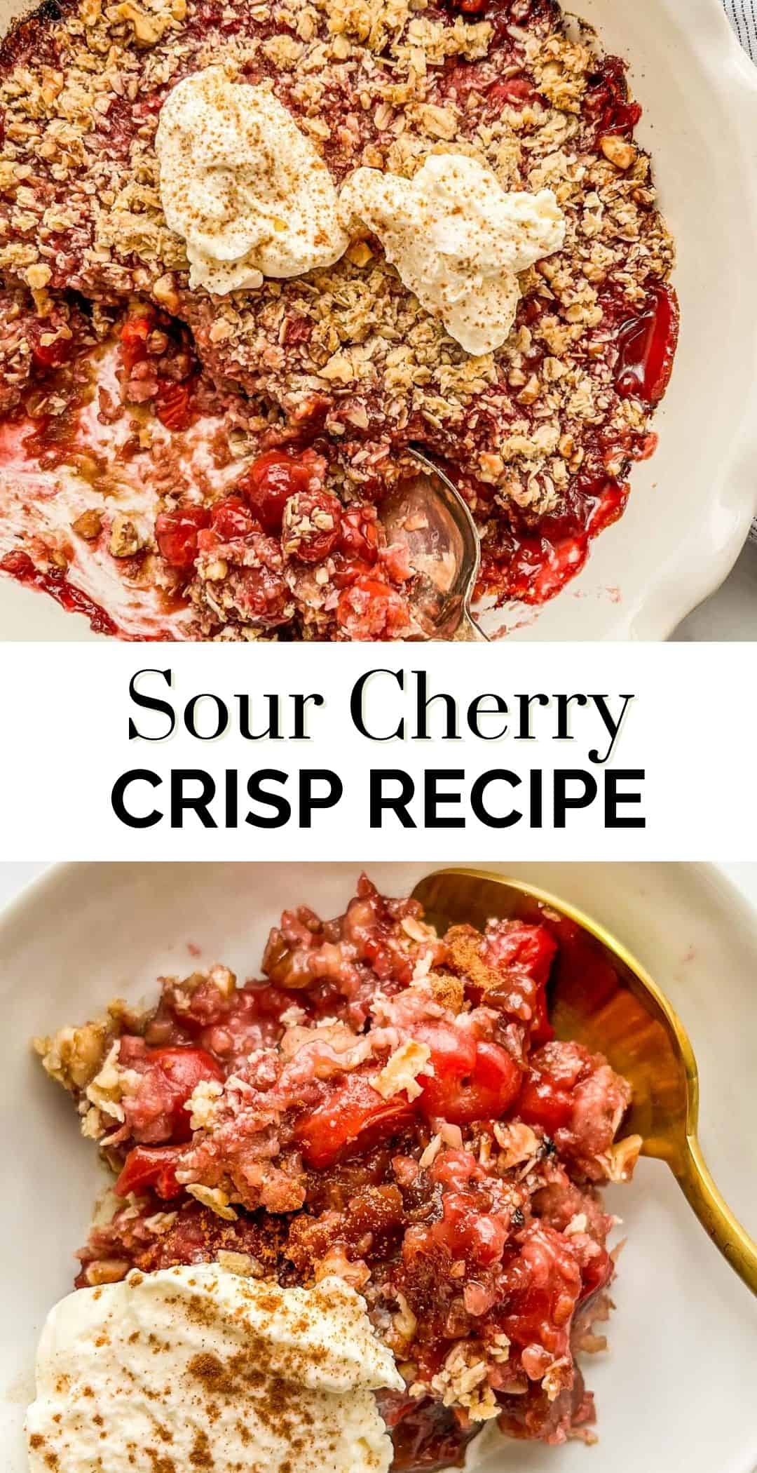 Sour Cherry Crisp - This Healthy Table