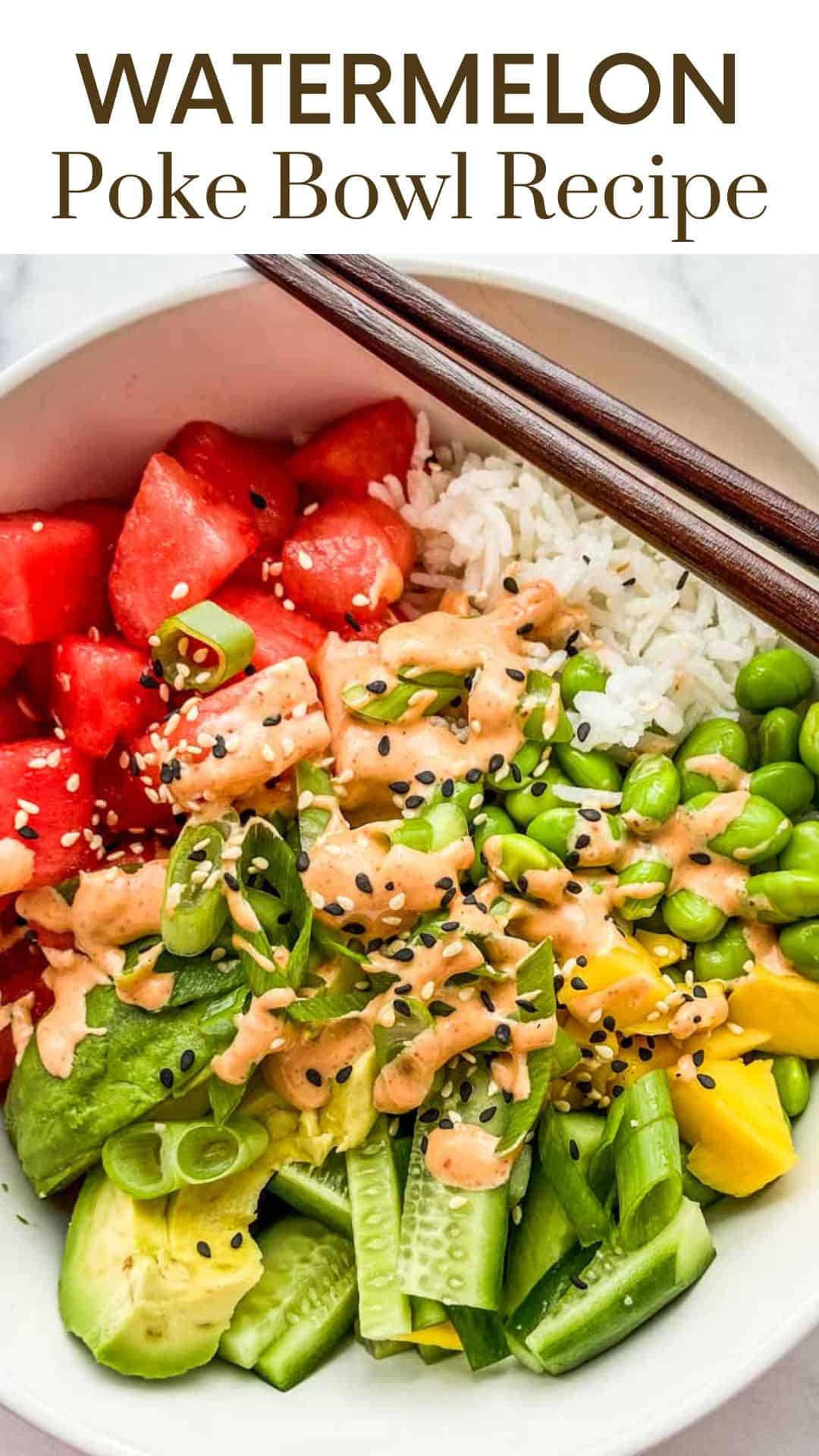 Watermelon Poke Bowl - This Healthy Table