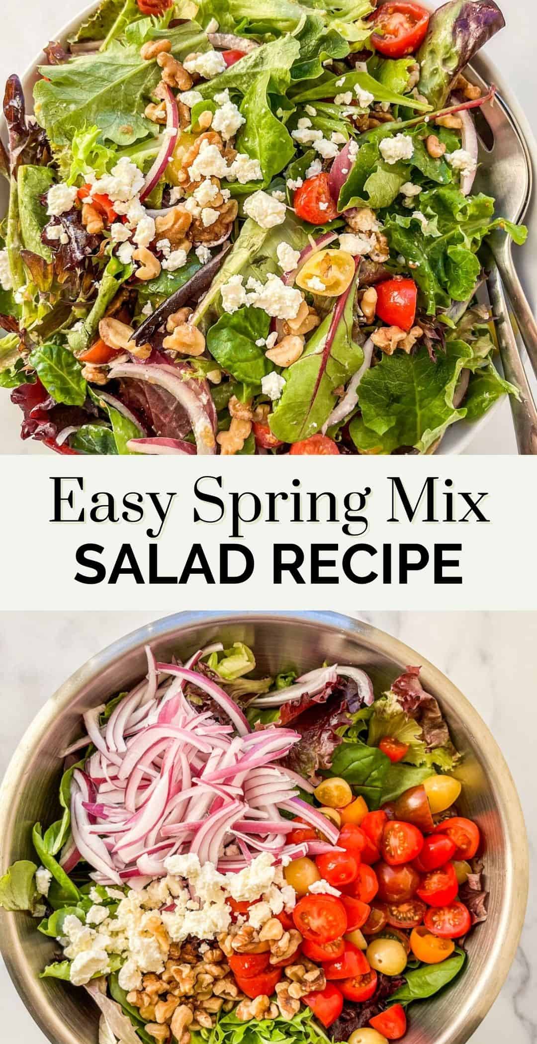 Spring Mix Salad - This Healthy Table
