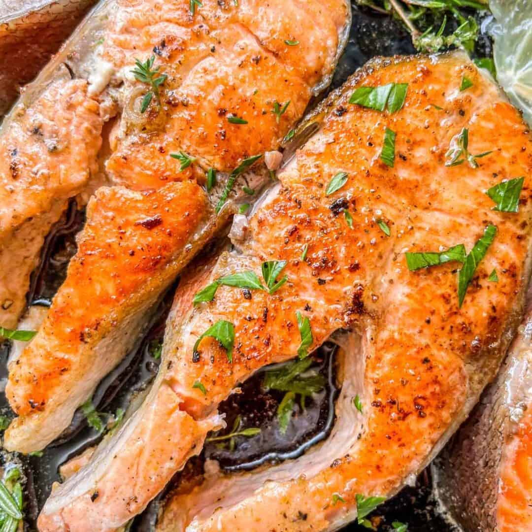 How to Cook Salmon Steaks - This Healthy Table
