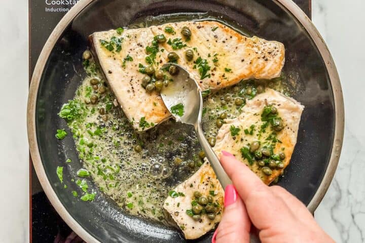 Pan Seared Swordfish Steak - This Healthy Table