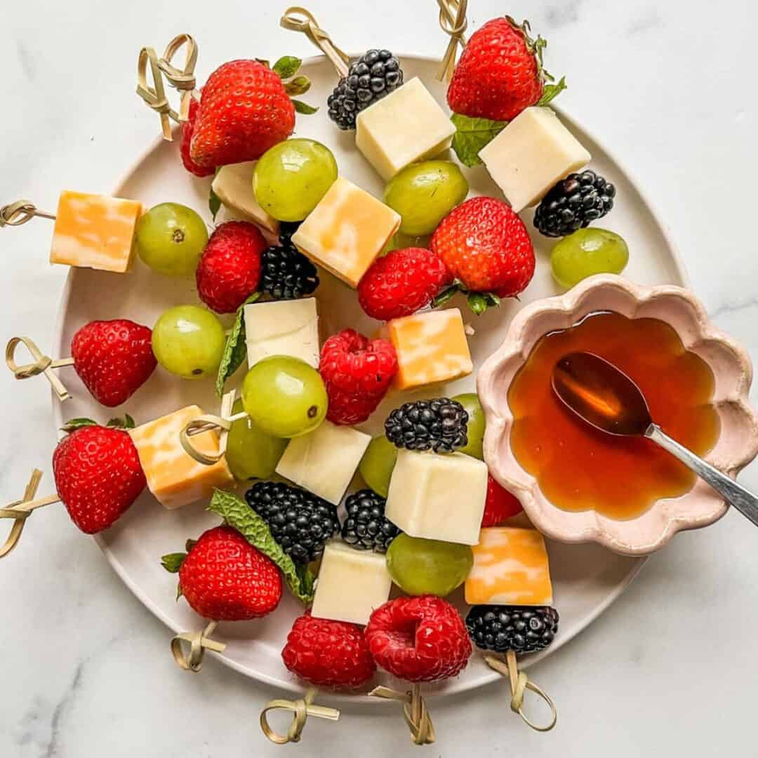 Fruit and Cheese Kabobs - This Healthy Table