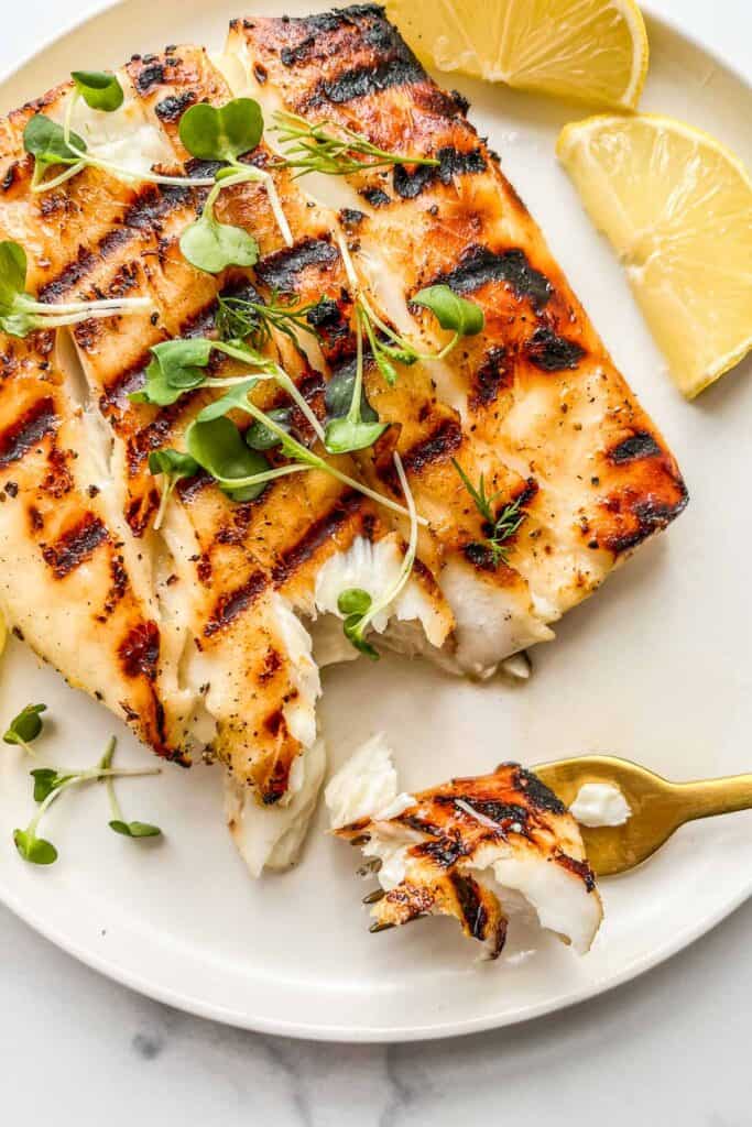 Grilled Halibut Recipe - This Healthy Table
