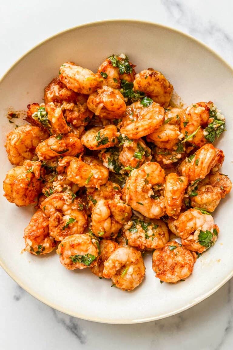 Lemon Garlic Gulf Shrimp Recipe - This Healthy Table