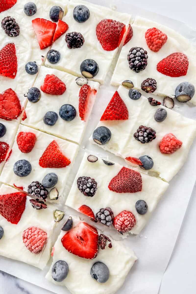 Frozen Yogurt Bark with Berries - This Healthy Table