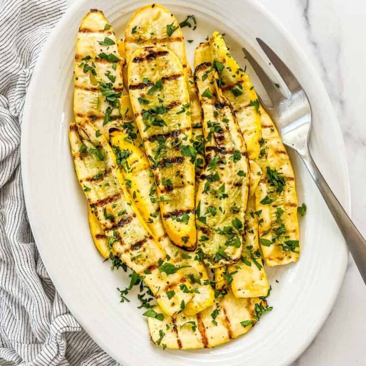 Grilled Yellow Squash Recipe - This Healthy Table