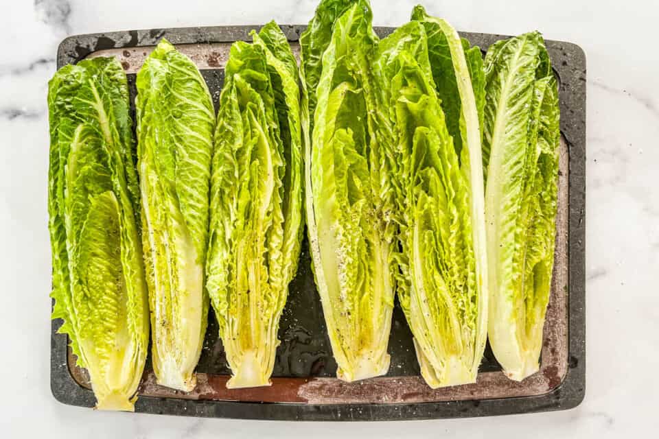 Easy Grilled Romaine Hearts Recipe - This Healthy Table