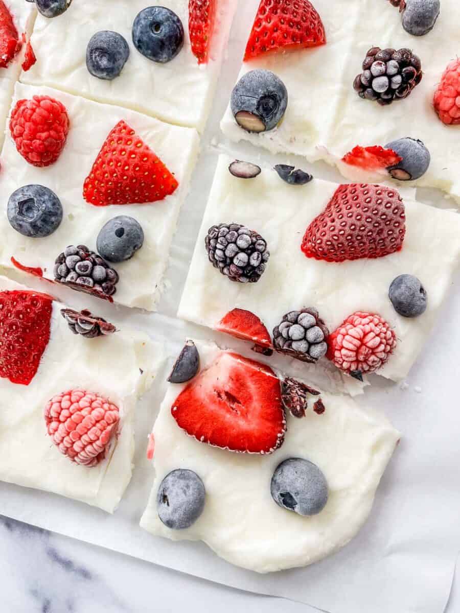 Frozen Yogurt Bark with Berries - This Healthy Table