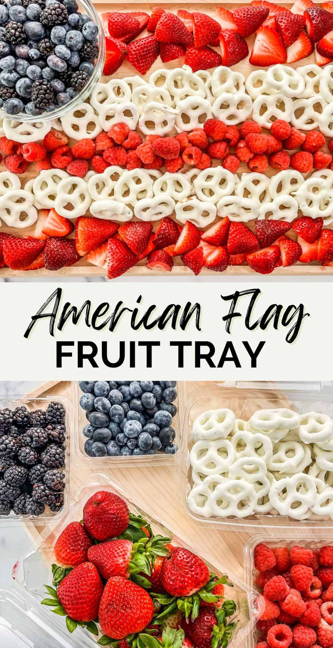 Easy American Flag Fruit Tray - This Healthy Table