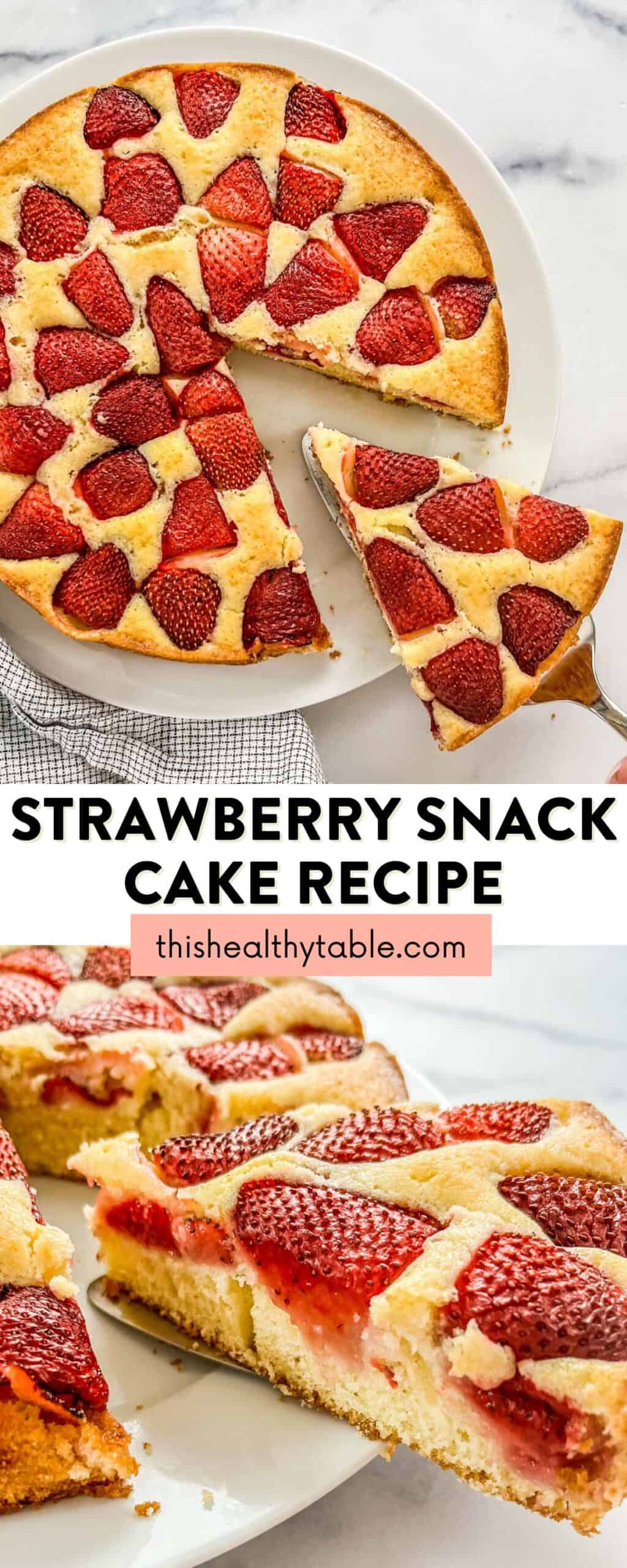 Fresh Strawberry Cake Recipe - This Healthy Table