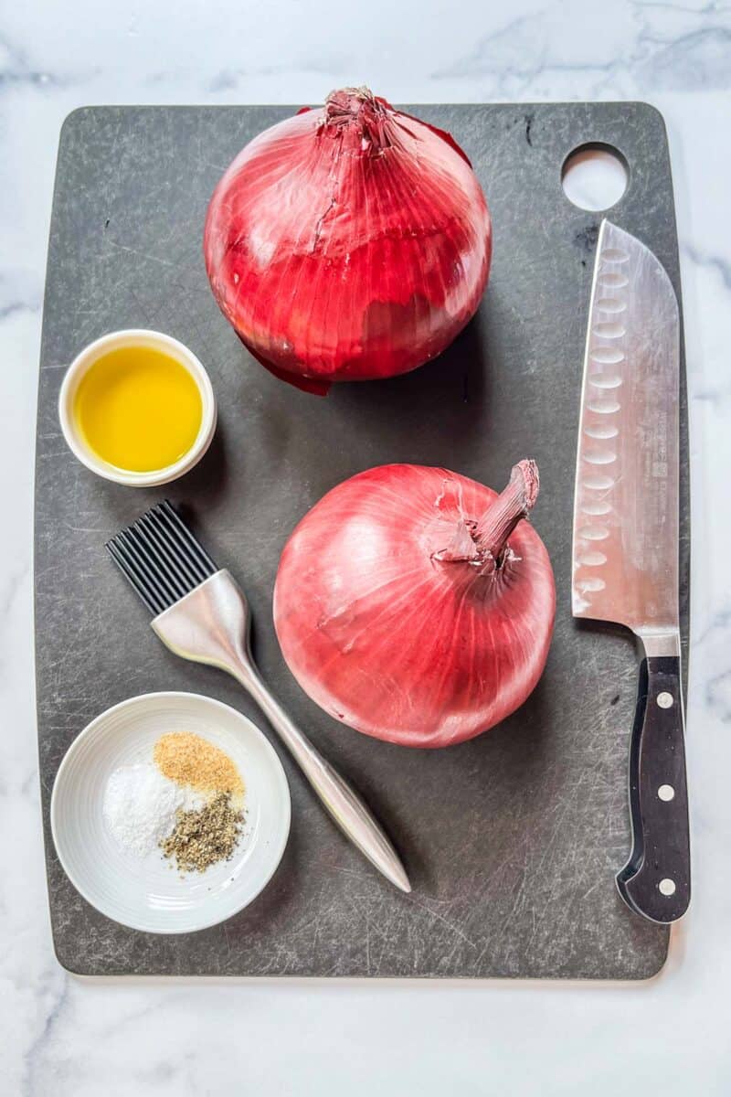 Easy Grilled Red Onions - This Healthy Table