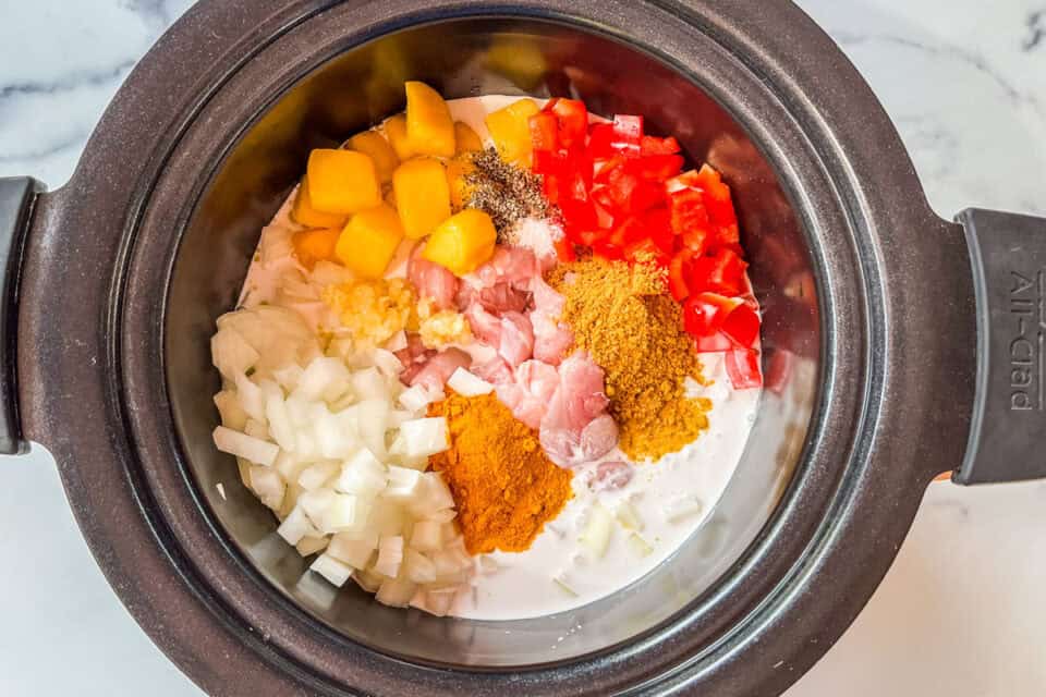 Slow Cooker Mango Chicken Curry - This Healthy Table