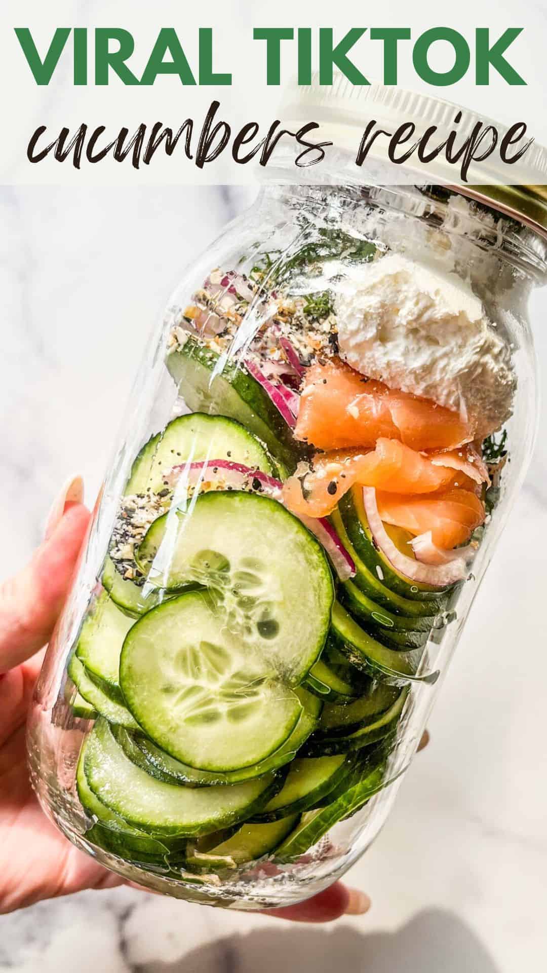 Salmon Everything Bagel Cucumbers - This Healthy Table
