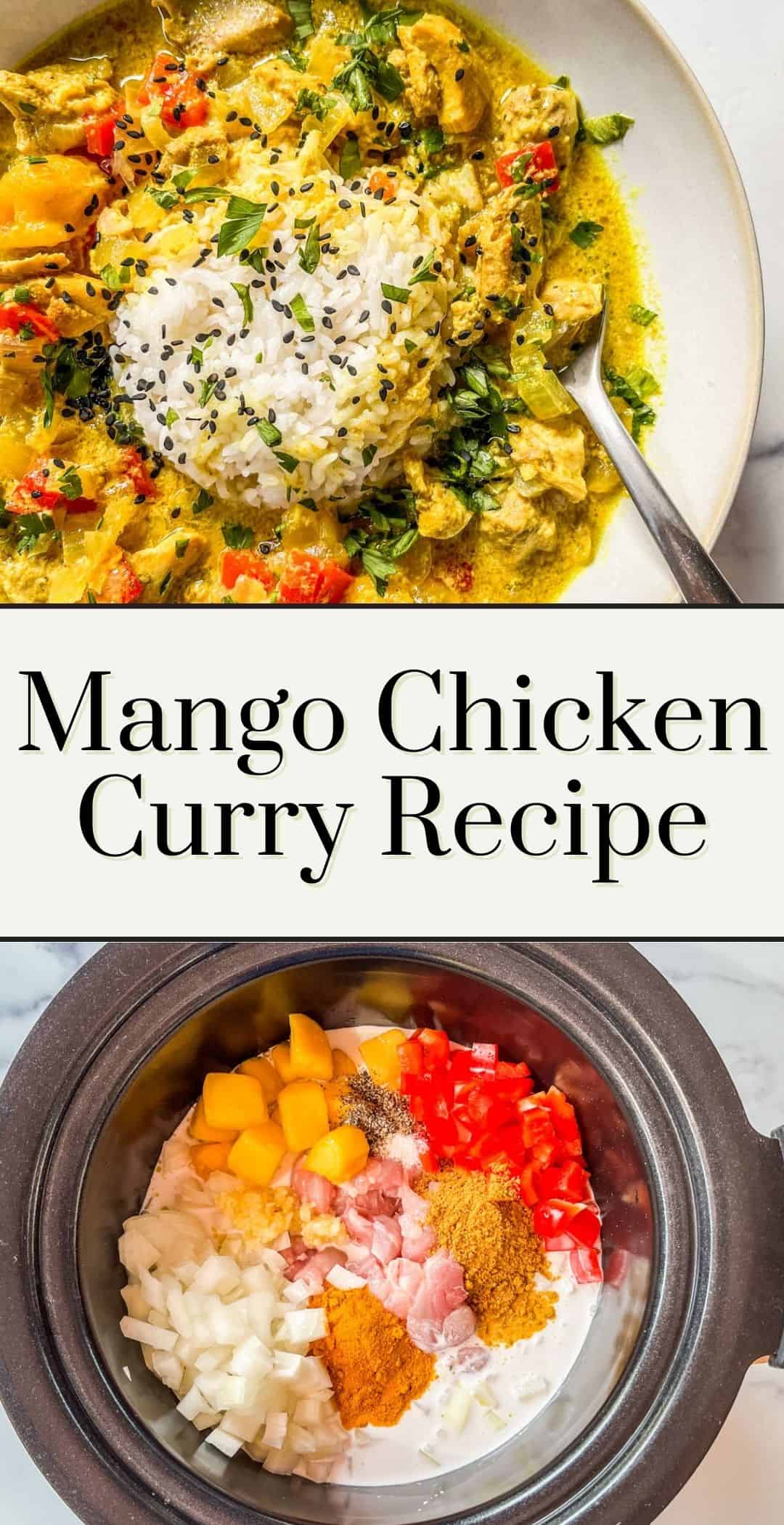 Slow Cooker Mango Chicken Curry - This Healthy Table