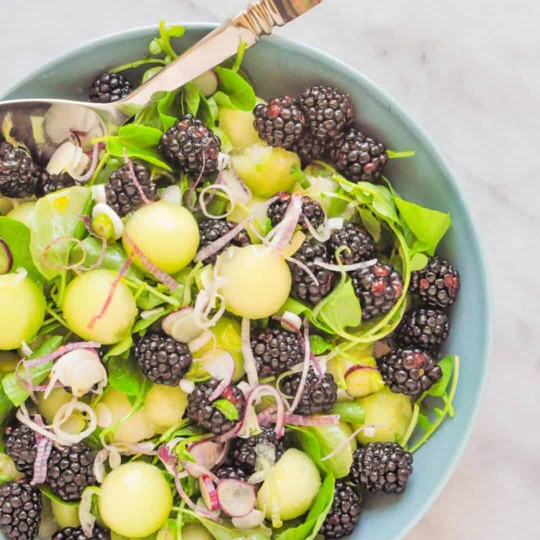 Honeydew Melon & Blackberry Salad - This Healthy Table
