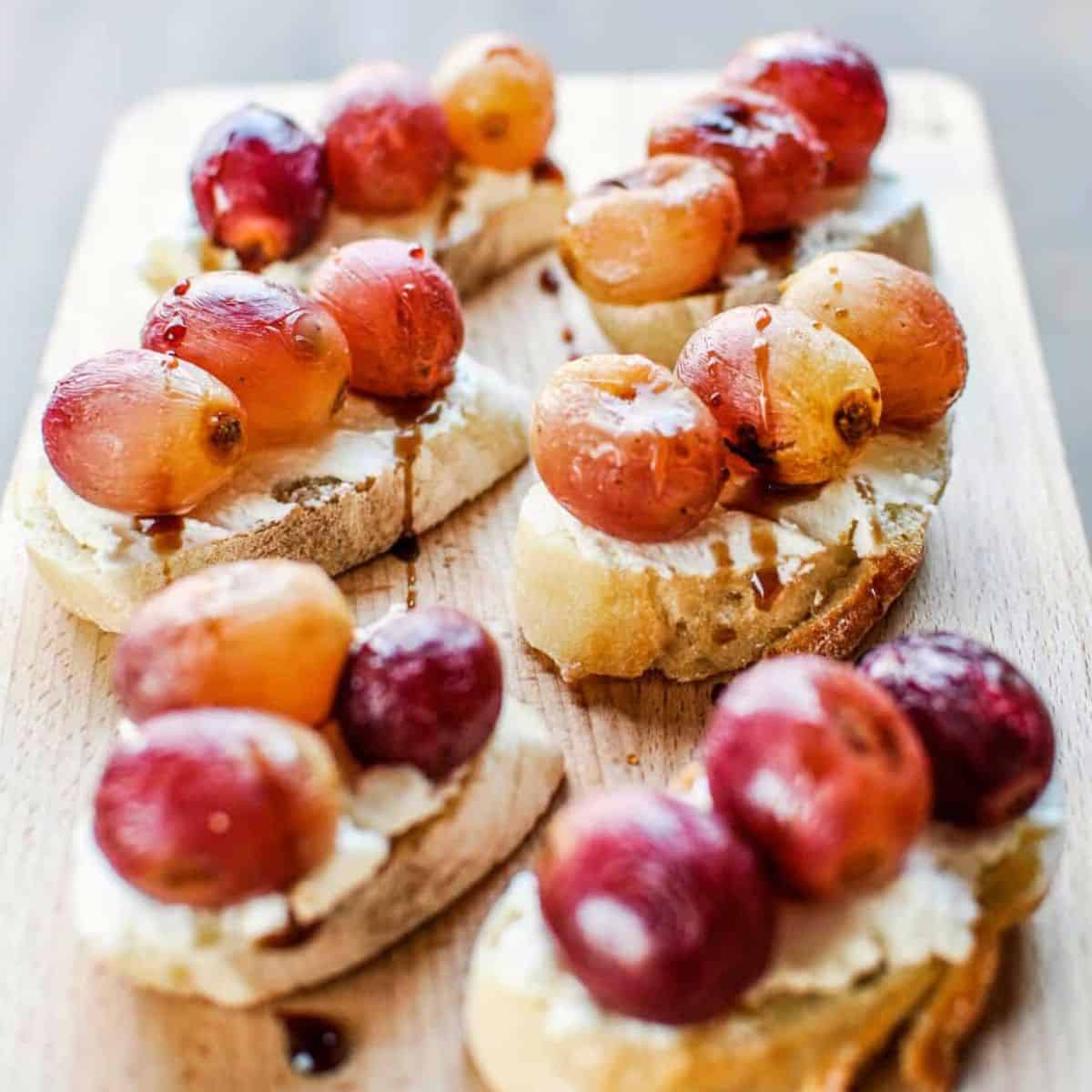 Roasted Grape Crostinis - This Healthy Table