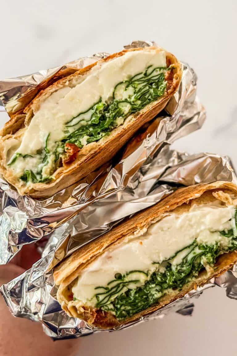 Spinach Feta Wrap Recipe - This Healthy Table
