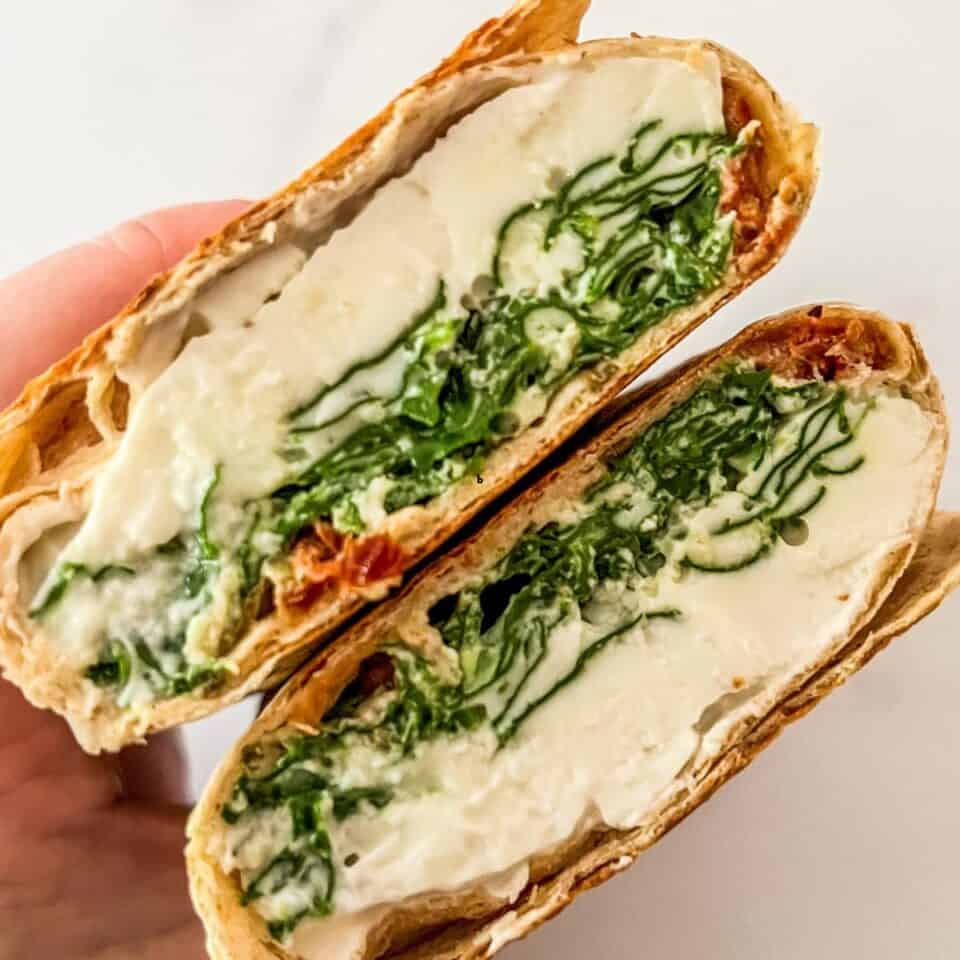 Spinach Feta Wrap Recipe - This Healthy Table
