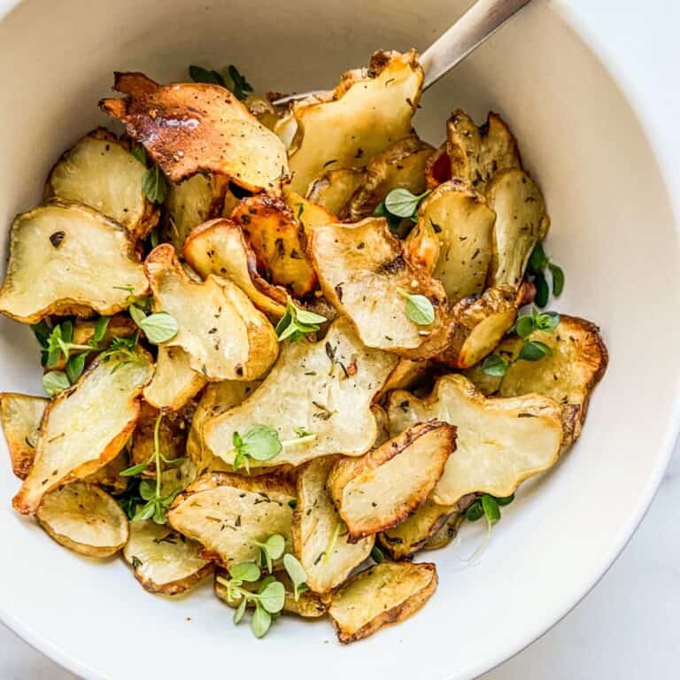 Crispy Roasted Sunchokes - This Healthy Table