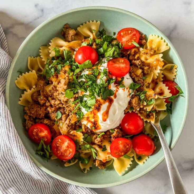 Turkish Pasta (Viral TikTok Recipe) - This Healthy Table