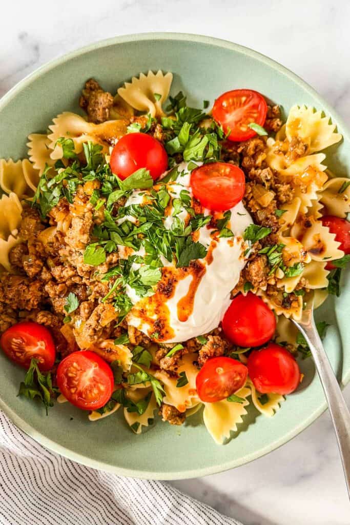 Turkish Pasta (Viral TikTok Recipe) - This Healthy Table
