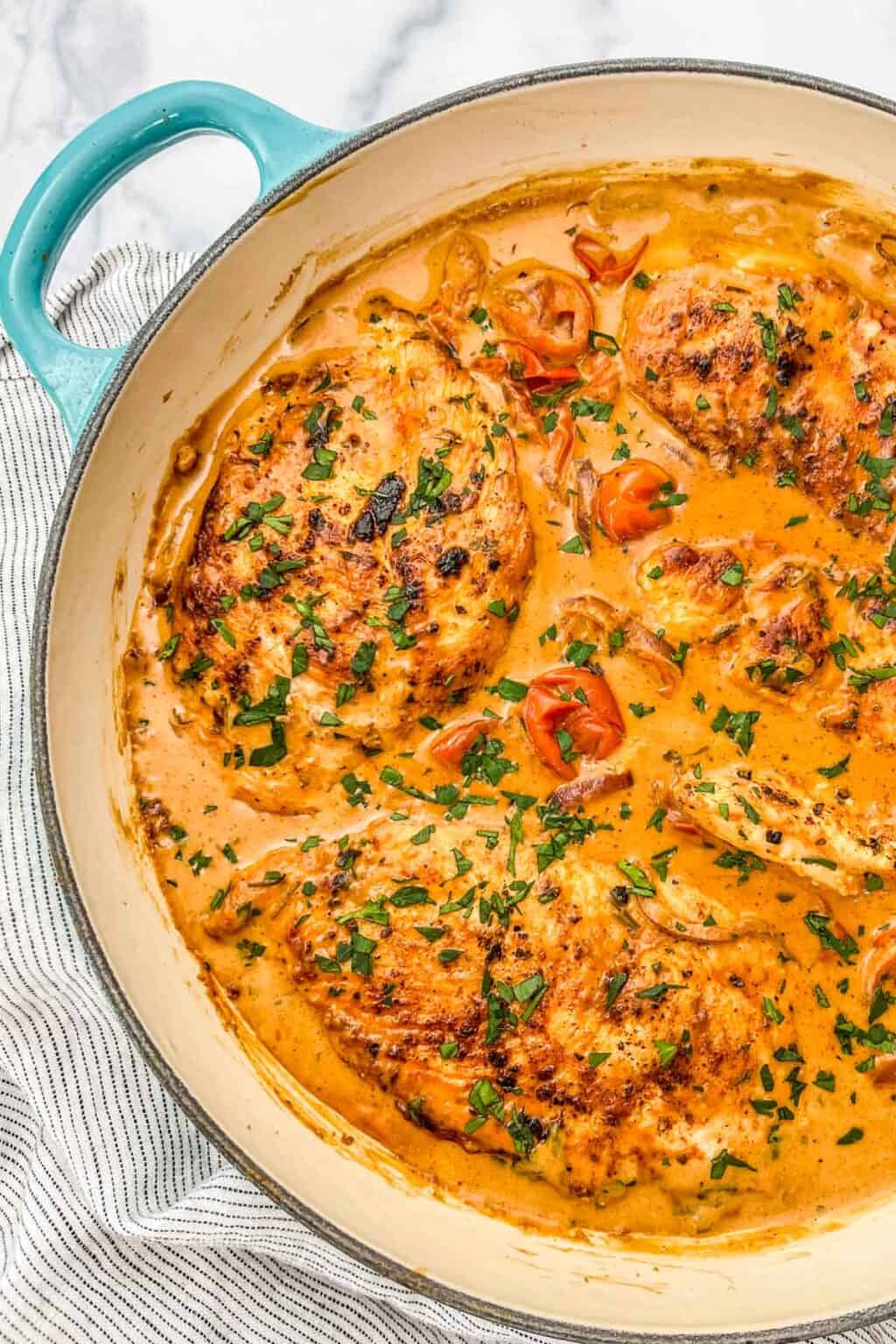 Creamy Boursin Chicken Recipe - This Healthy Table