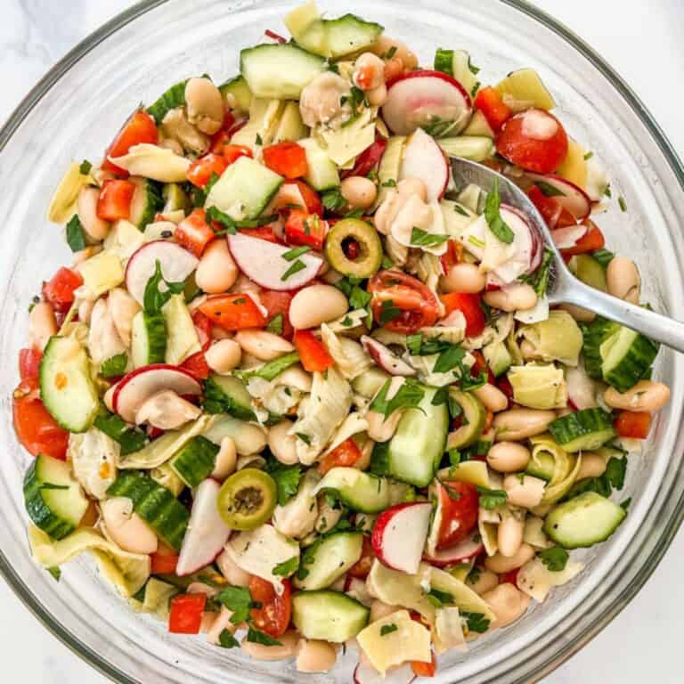 Delicious White Bean Salad Recipe - This Healthy Table