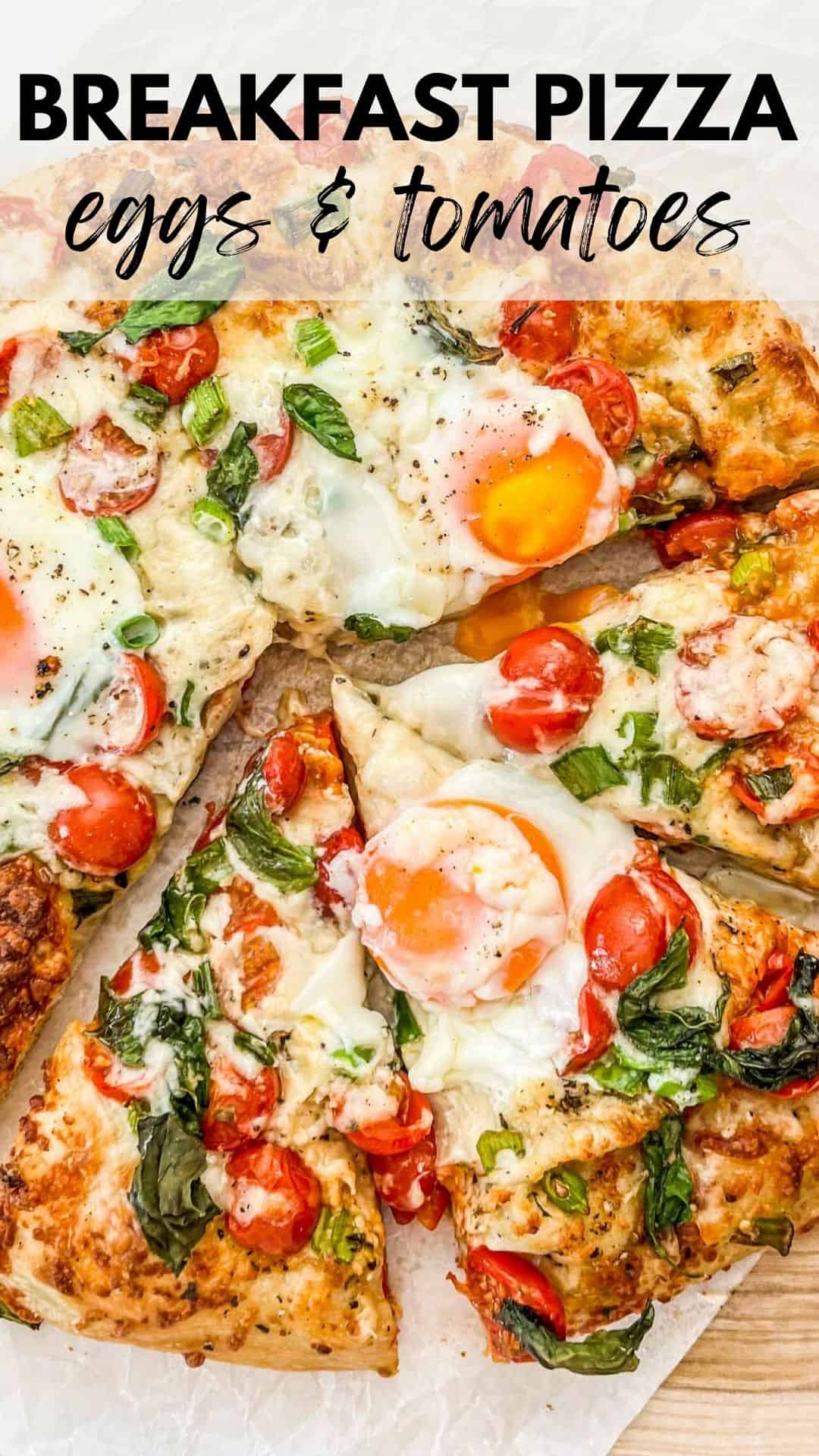 Egg & Tomato Breakfast Pizza Recipe - This Healthy Table
