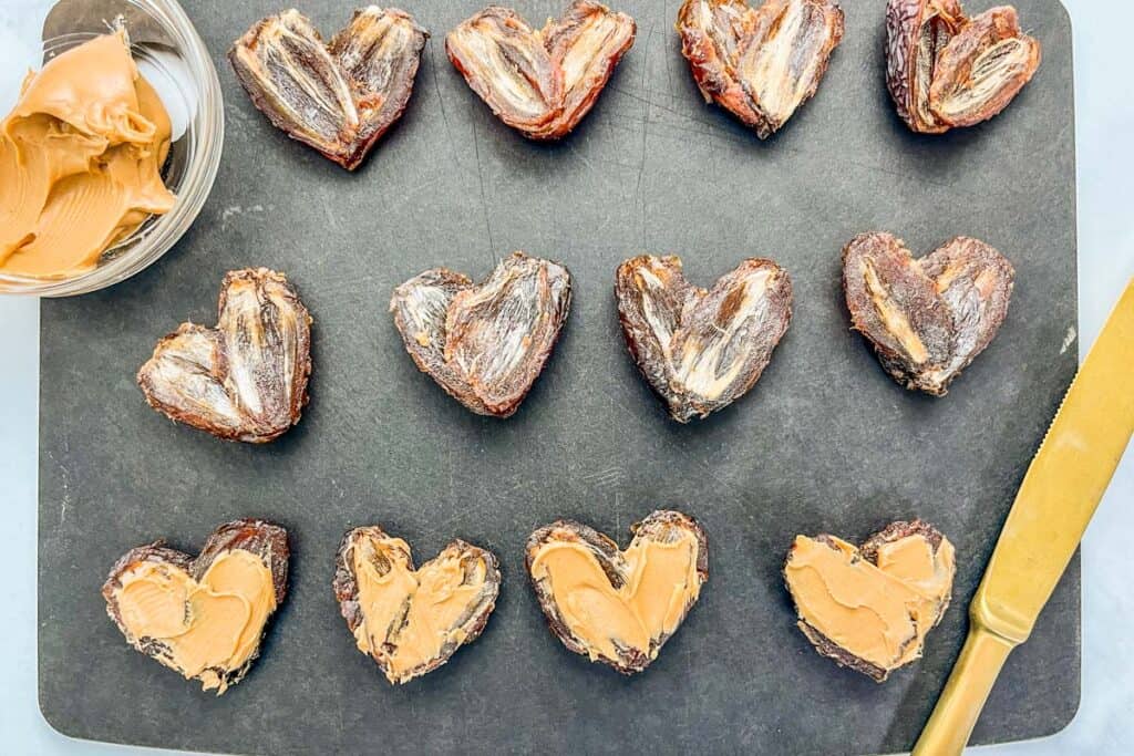 Peanut Butter Chocolate Date Hearts - This Healthy Table