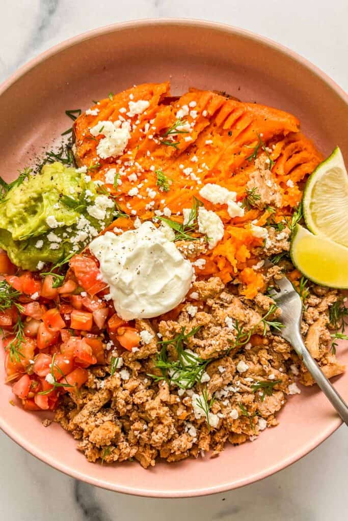 Ground Turkey Sweet Potato Bowl - This Healthy Table