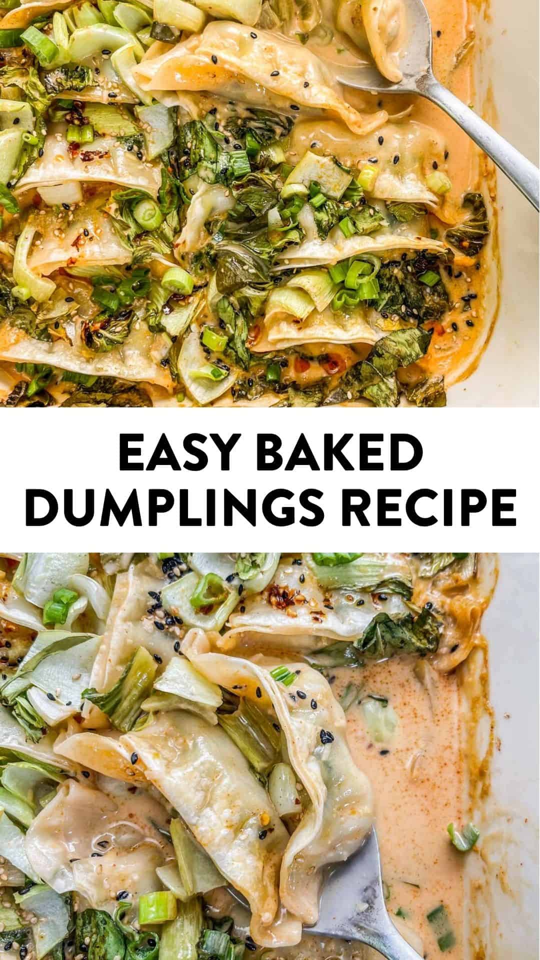 One Pan Dumpling Bake - This Healthy Table