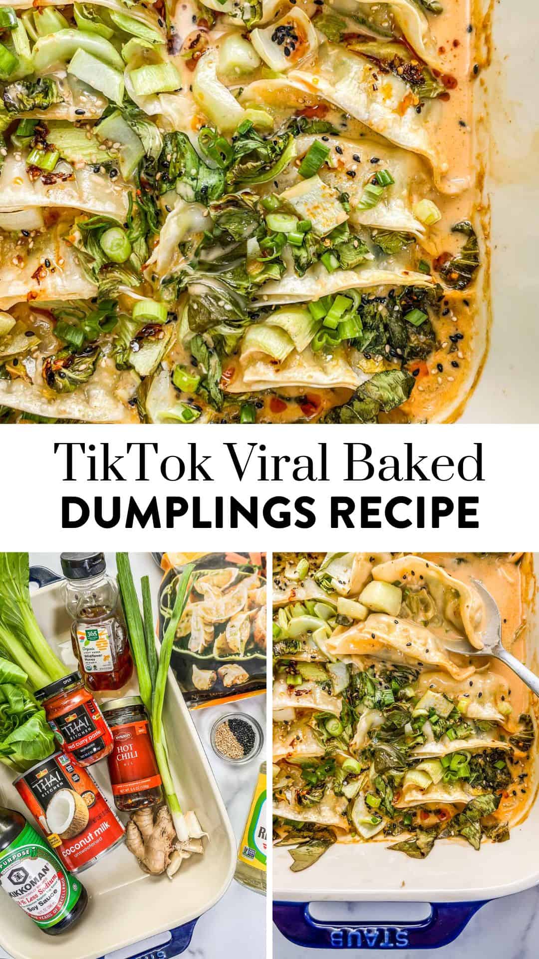 One Pan Dumpling Bake - This Healthy Table