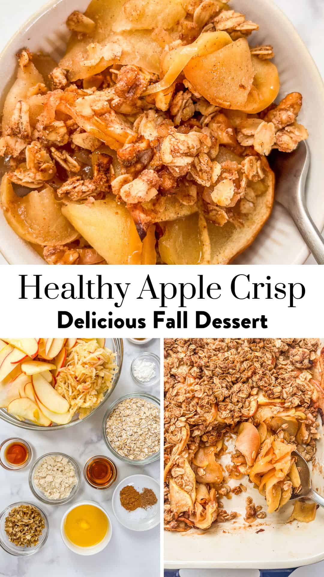 Apple Crumble Recipe with Maple Syrup - This Healthy Table