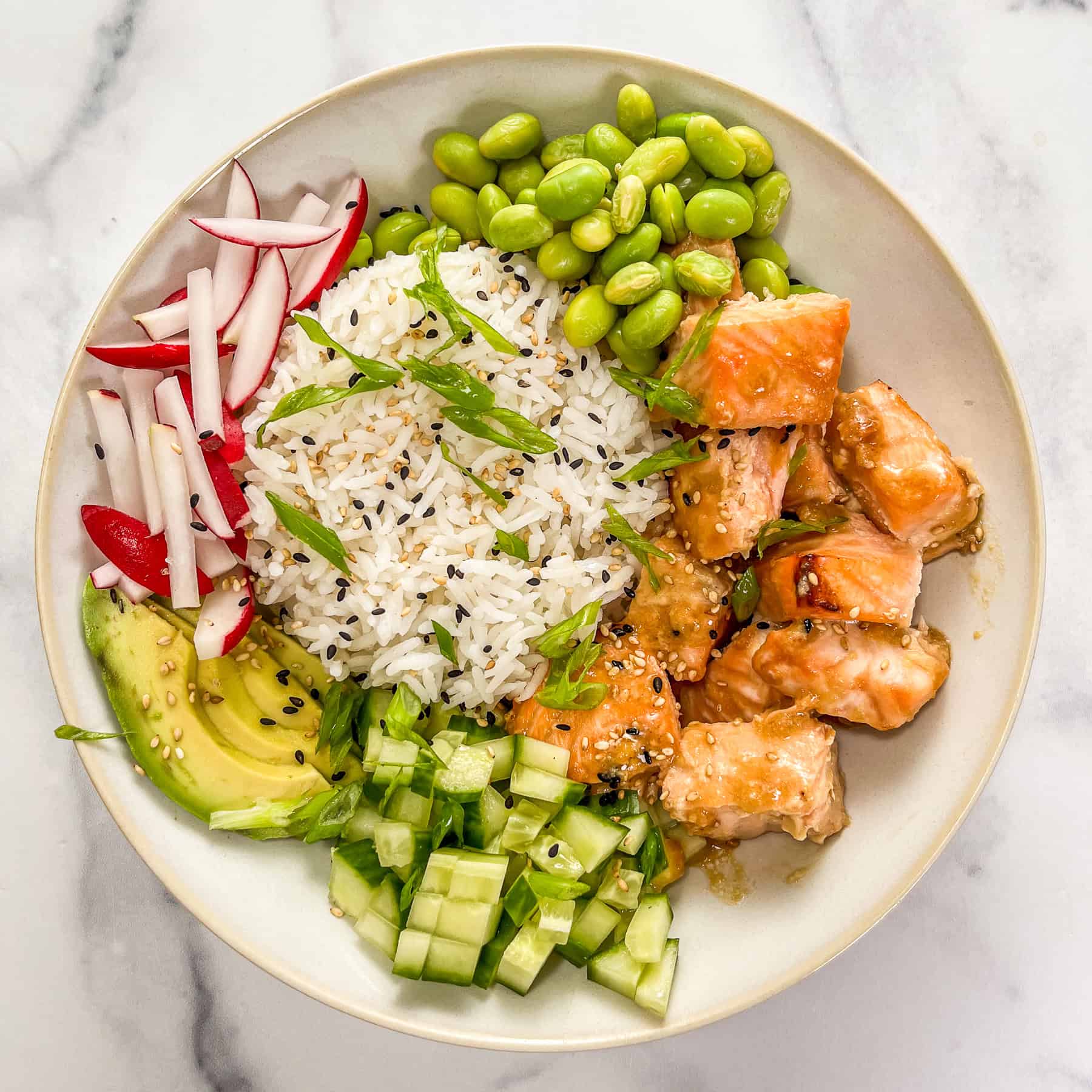 Miso Salmon Rice Bowls Recipe - This Healthy Table